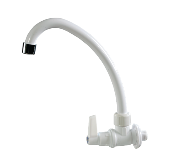 Sink Wall Tap 1/2” QT ST Handle White – South Lanka